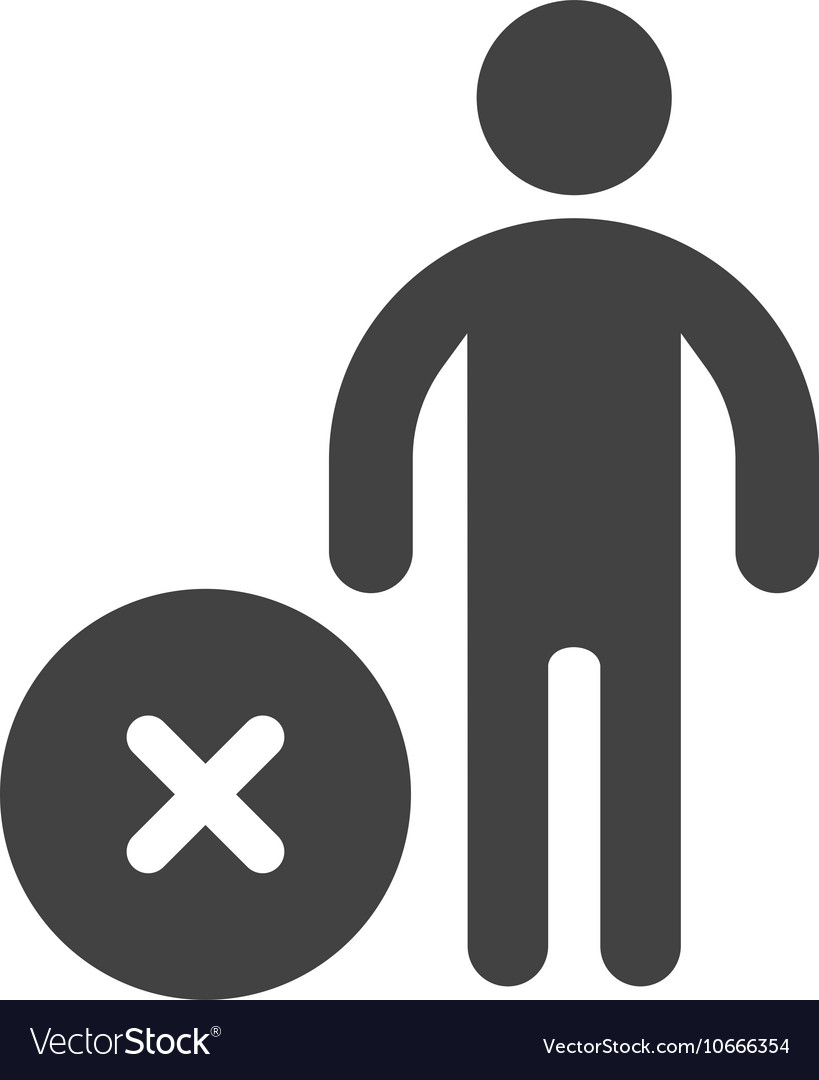 Remove user Royalty Free Vector Image - VectorStock