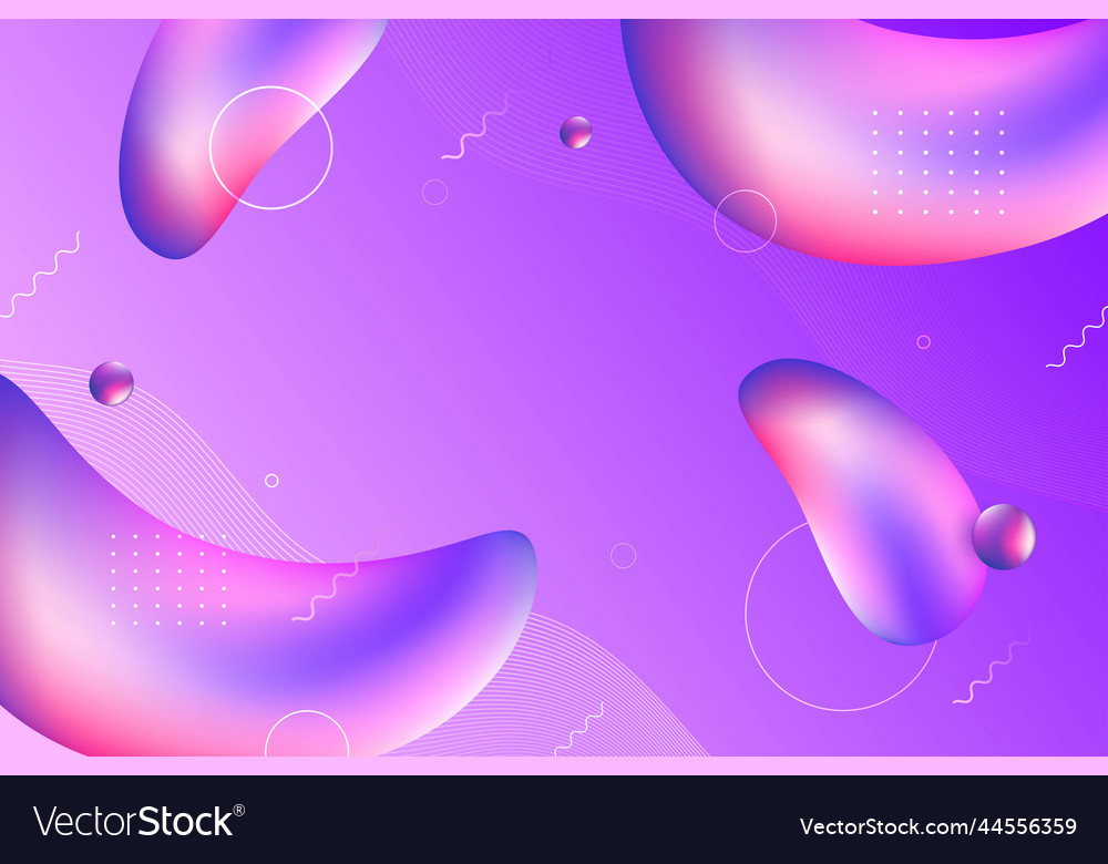 Gradient liquid abstract background design Vector Image