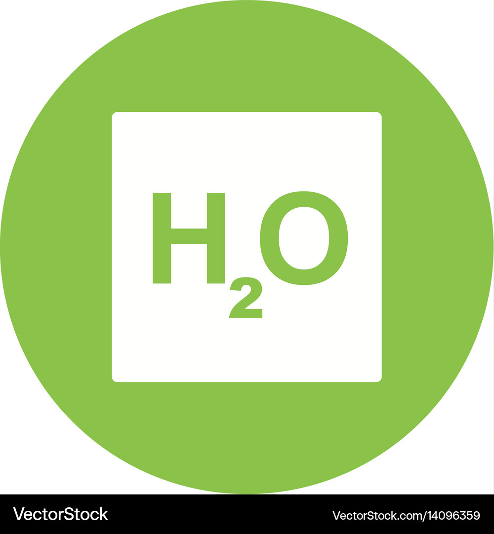 H2o Royalty Free Vector Image - VectorStock