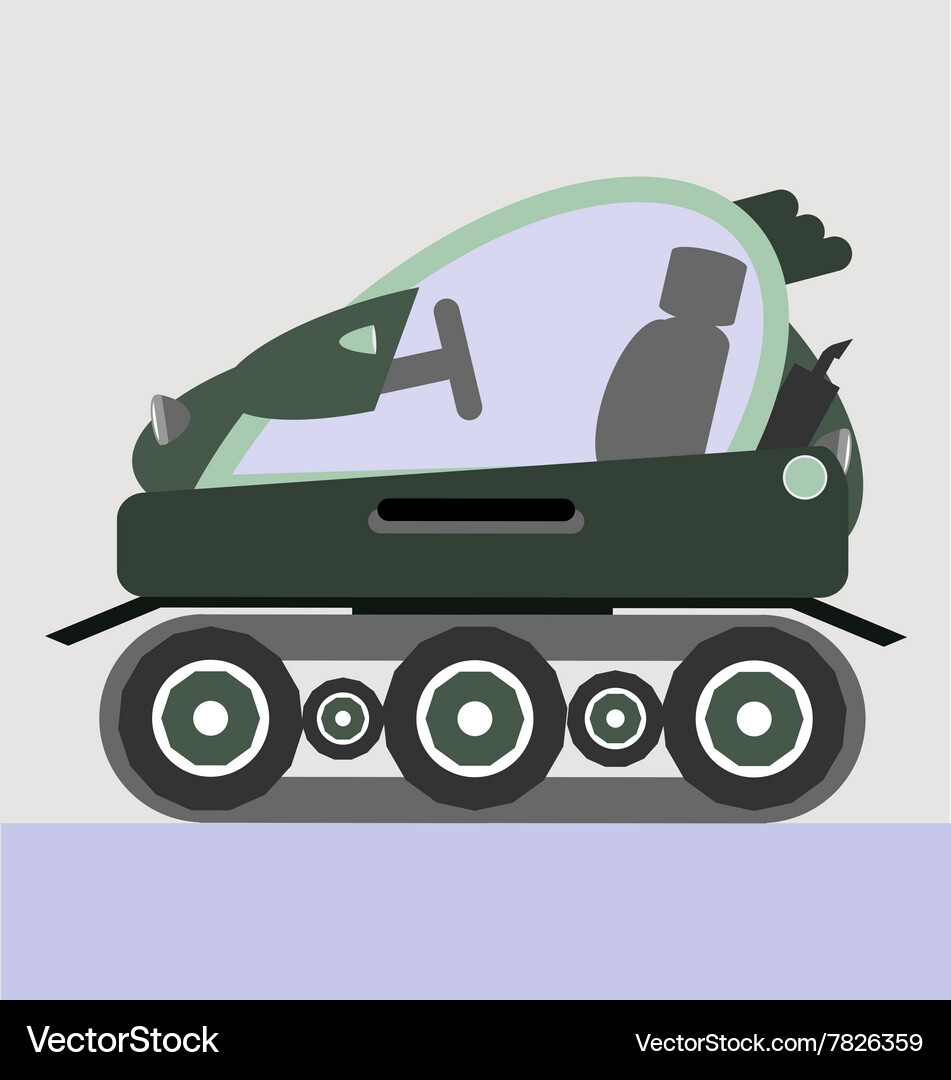 Snow car Royalty Free Vector Image - VectorStock