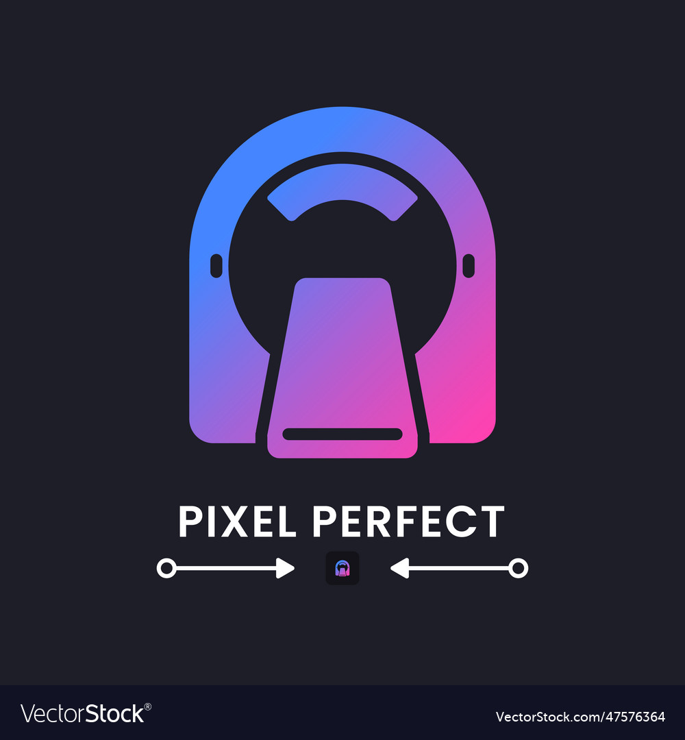 Mri machine purple solid gradient desktop icon Vector Image