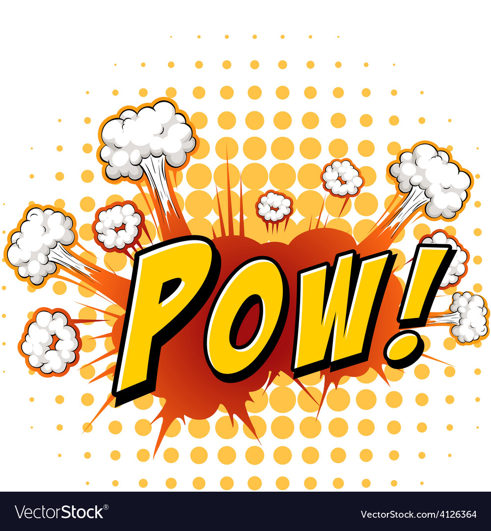 Pow Royalty Free Vector Image - VectorStock