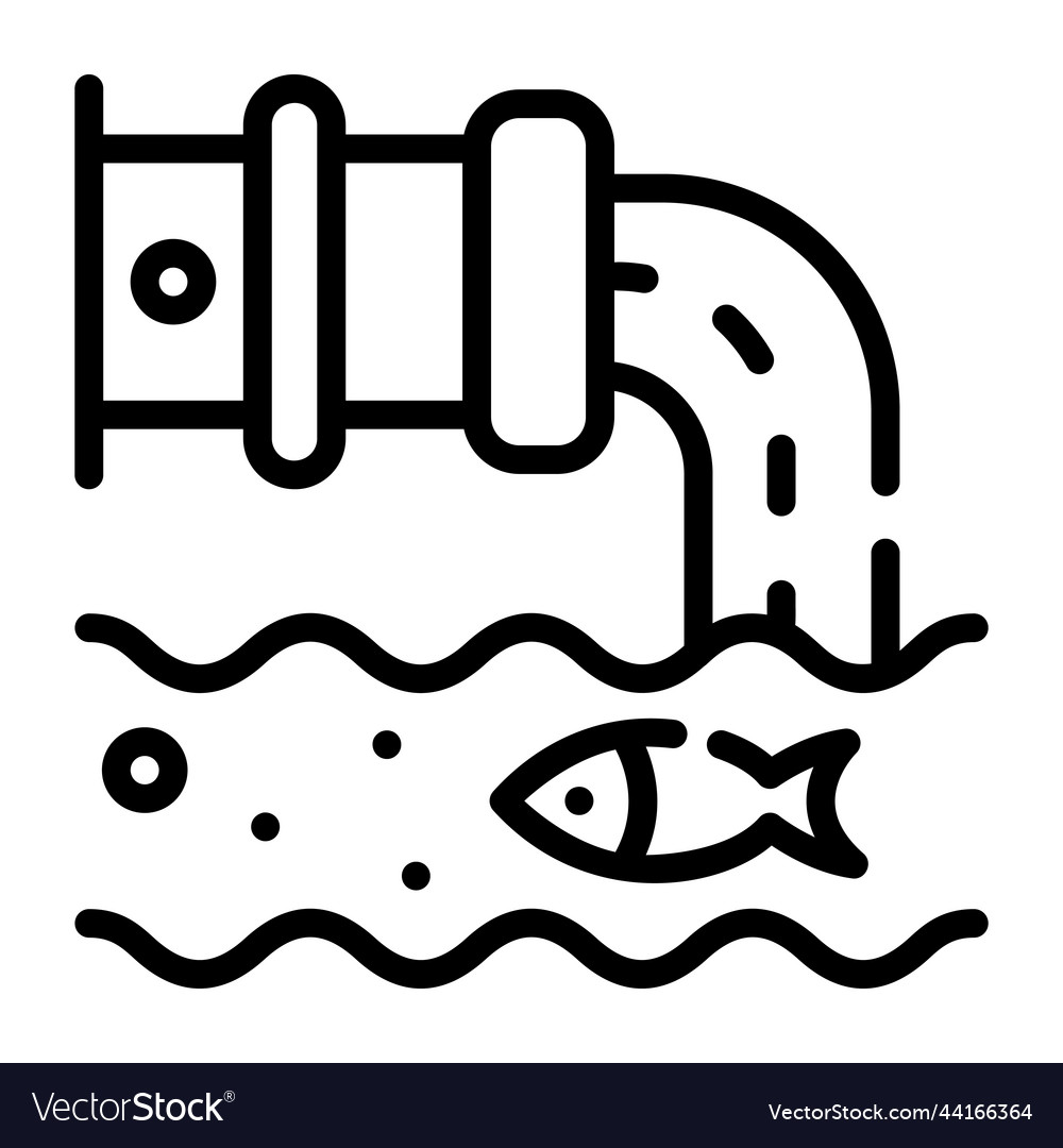 Water pollution Royalty Free Vector Image - VectorStock