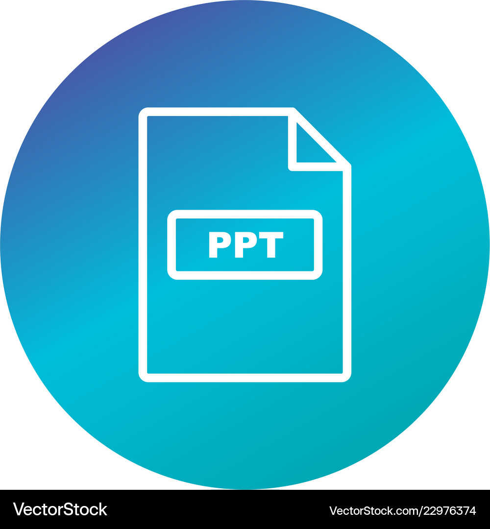 Ppt icon Royalty Free Vector Image - VectorStock