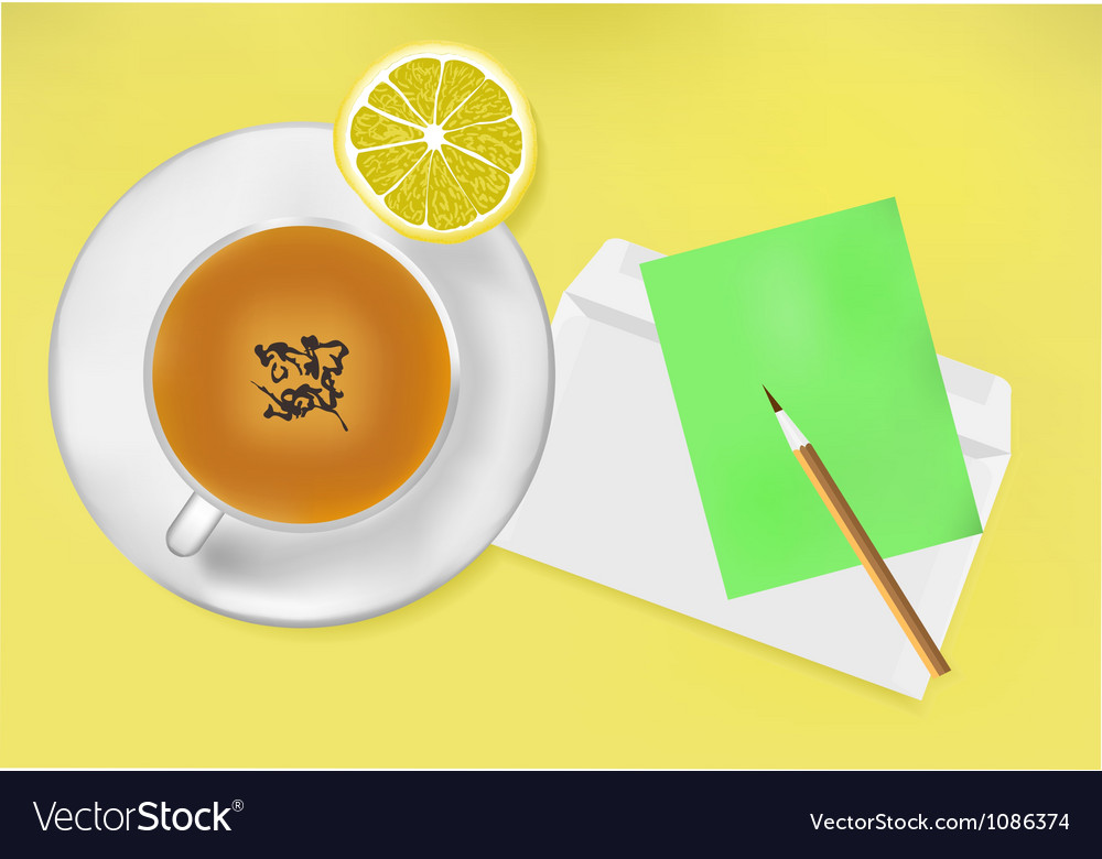 Tea background Royalty Free Vector Image - VectorStock