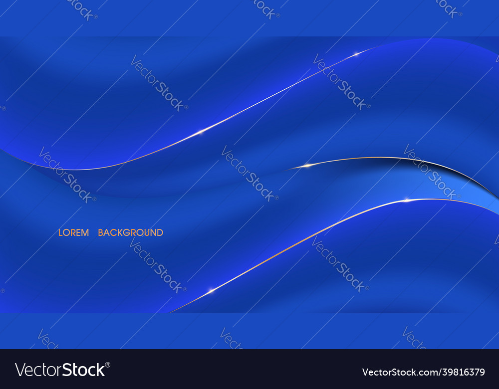 Blue Abstract Curve And Wavy Background Royalty Free Vector