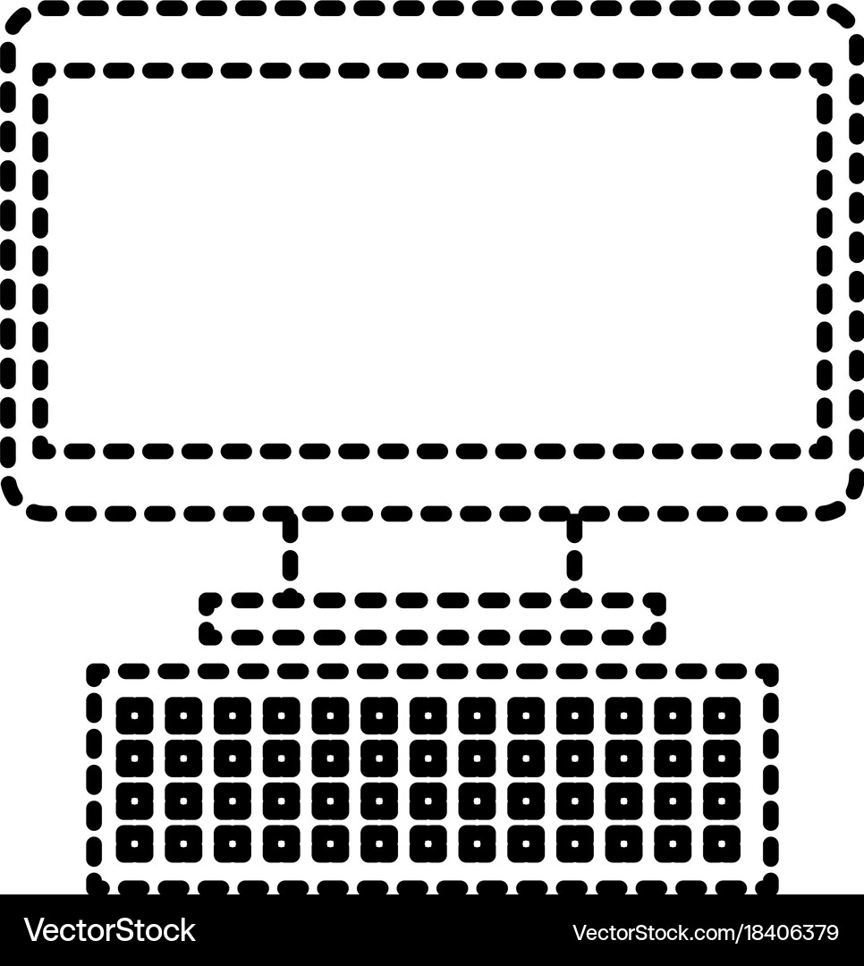 Computer keyboard device technology digital Vector Image