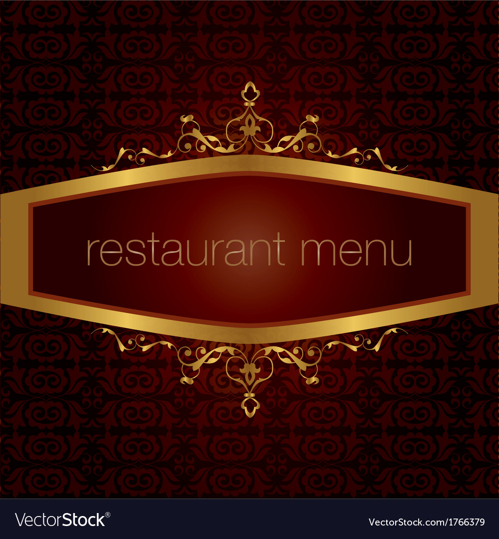 Restaurant menu version Royalty Free Vector Image