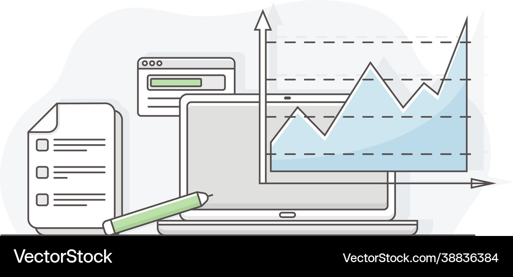 Business process and corporate service management Vector Image