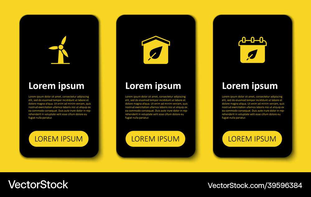 Set calendar with autumn leaves eco friendly Vector Image