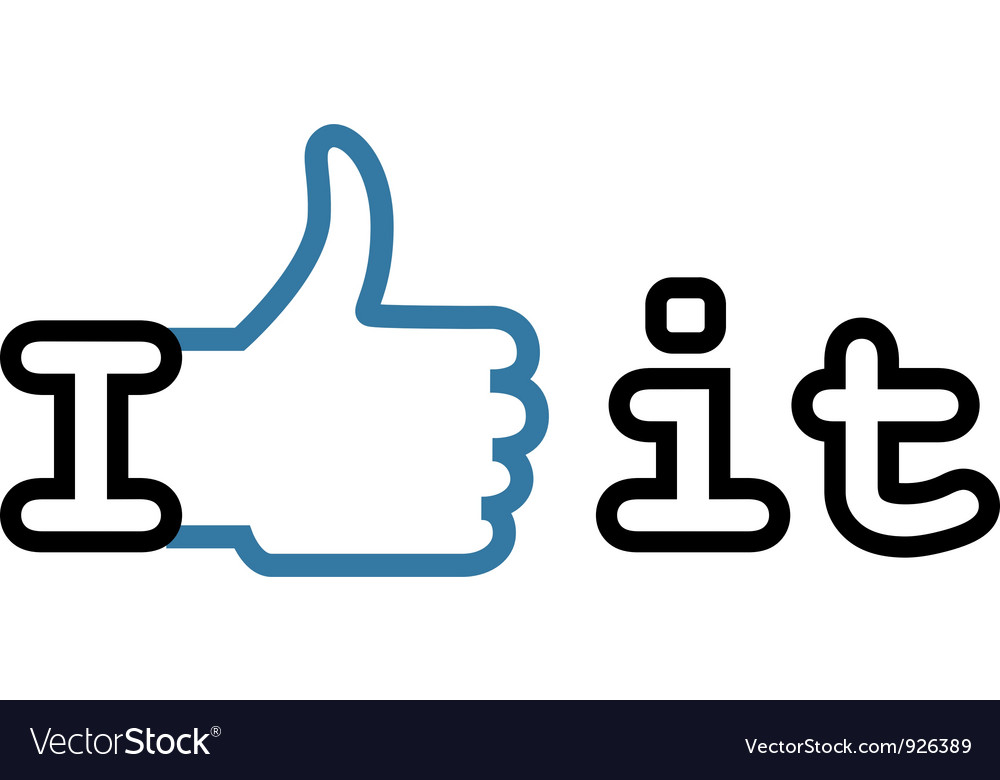 Like Royalty Free Vector Image - VectorStock