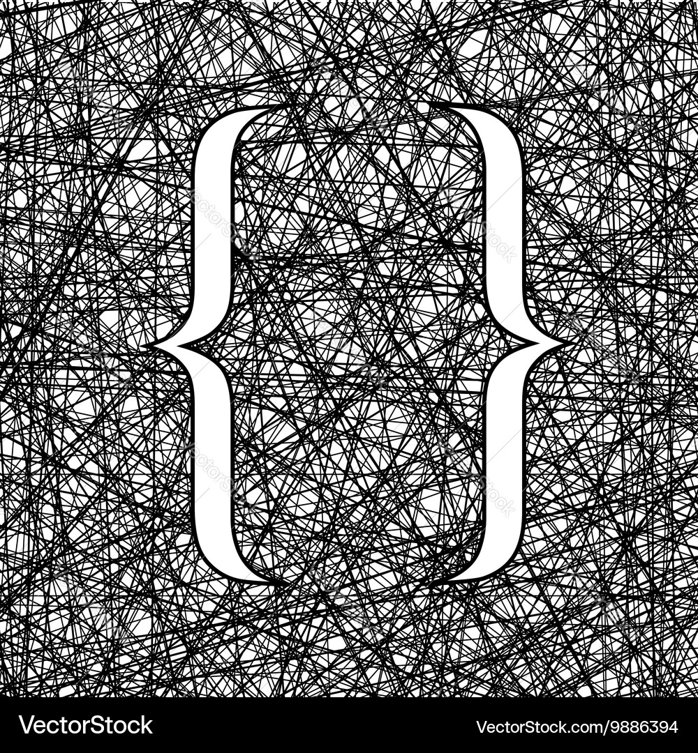 Curly bracket icon Royalty Free Vector Image - VectorStock