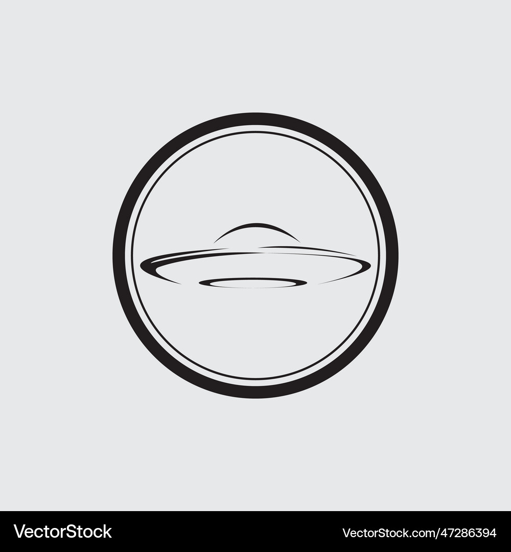 Ufo logo template design – Royalty-Free Vector | VectorStock