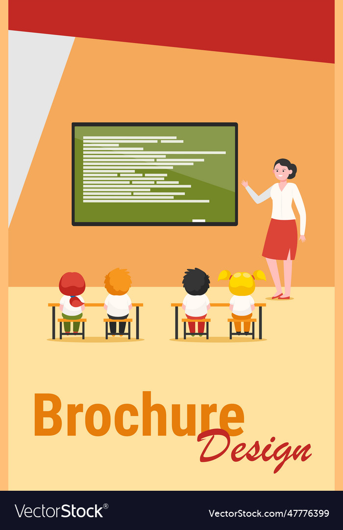 Primary school class Royalty Free Vector Image