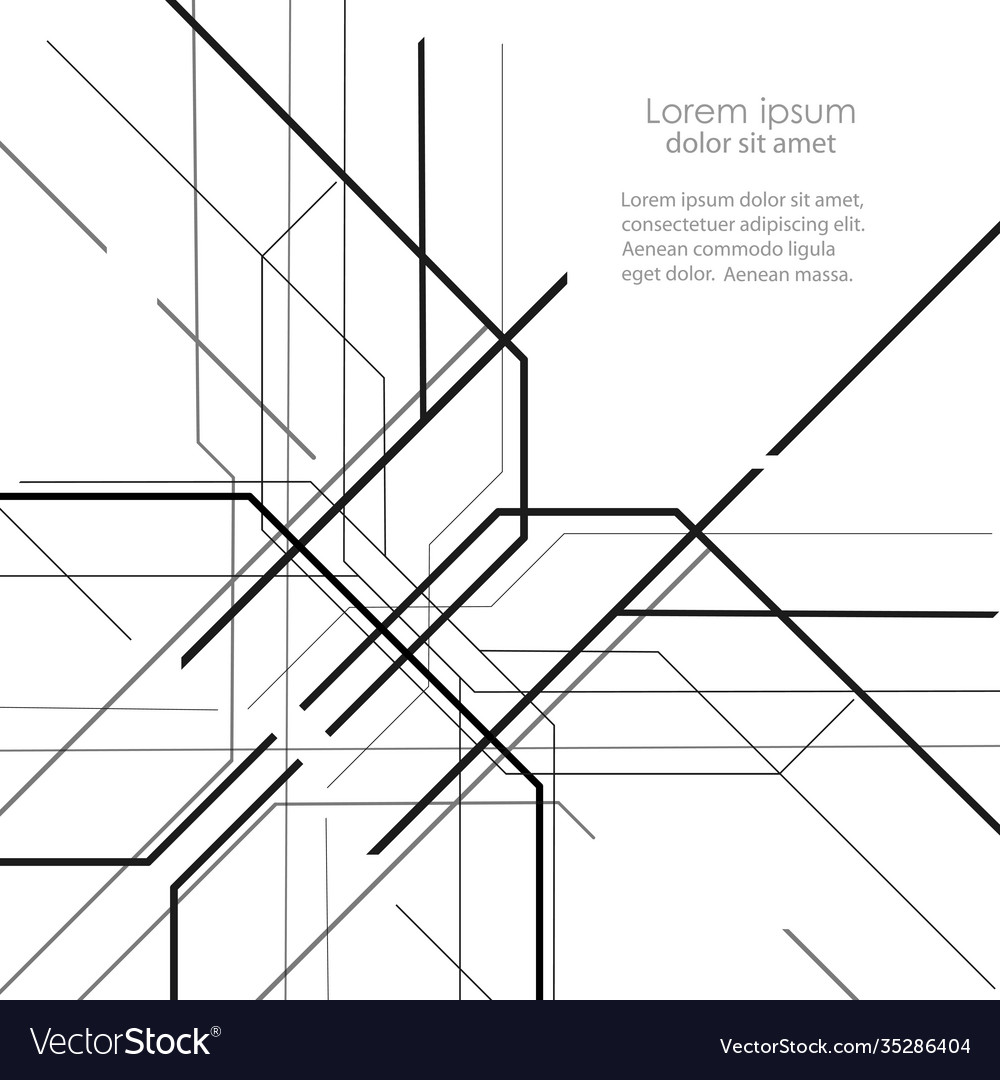 Abstract geometric overlapping lines background Vector Image Abstract geometric overlapping lines background Vector Image