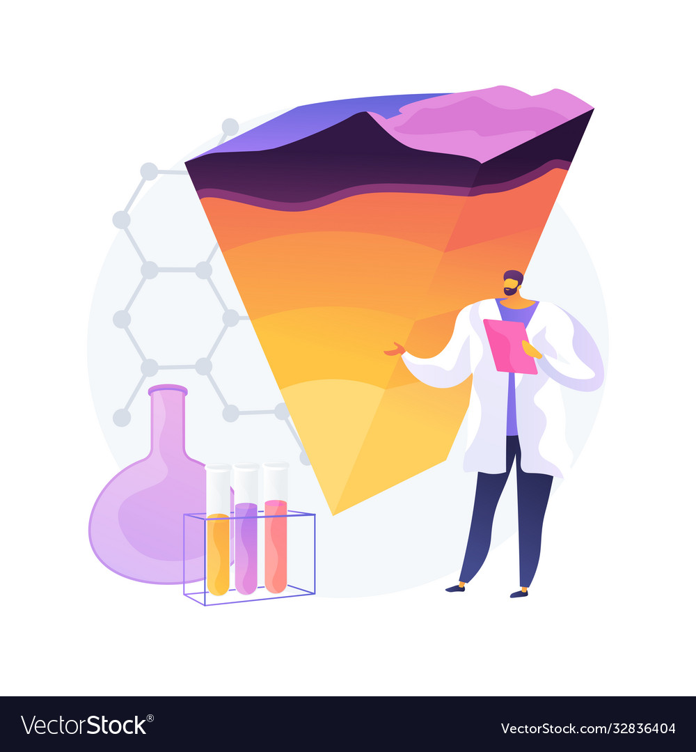 Geochemistry abstract concept Royalty Free Vector Image Geochemistry abstract concept Royalty Free Vector Image