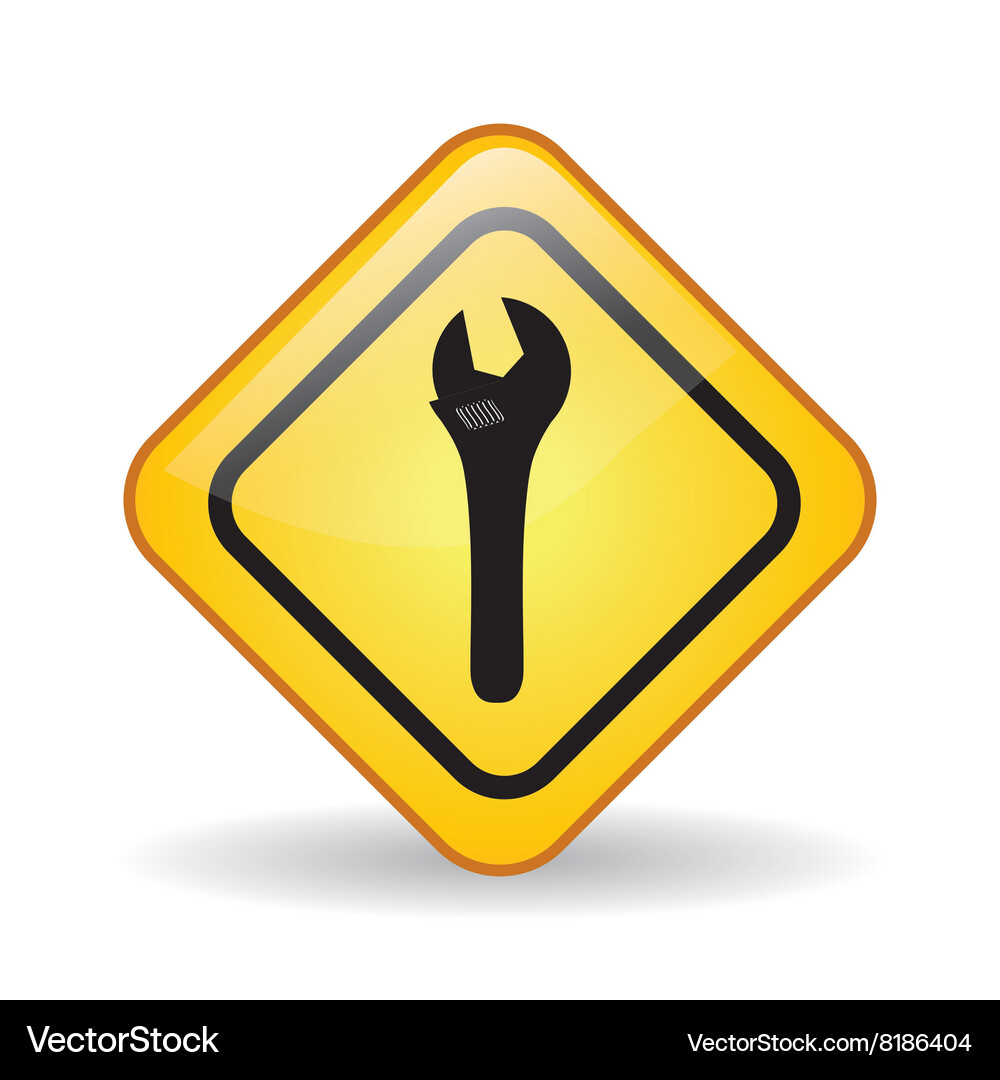 Wrench tool design Royalty Free Vector Image - VectorStock
