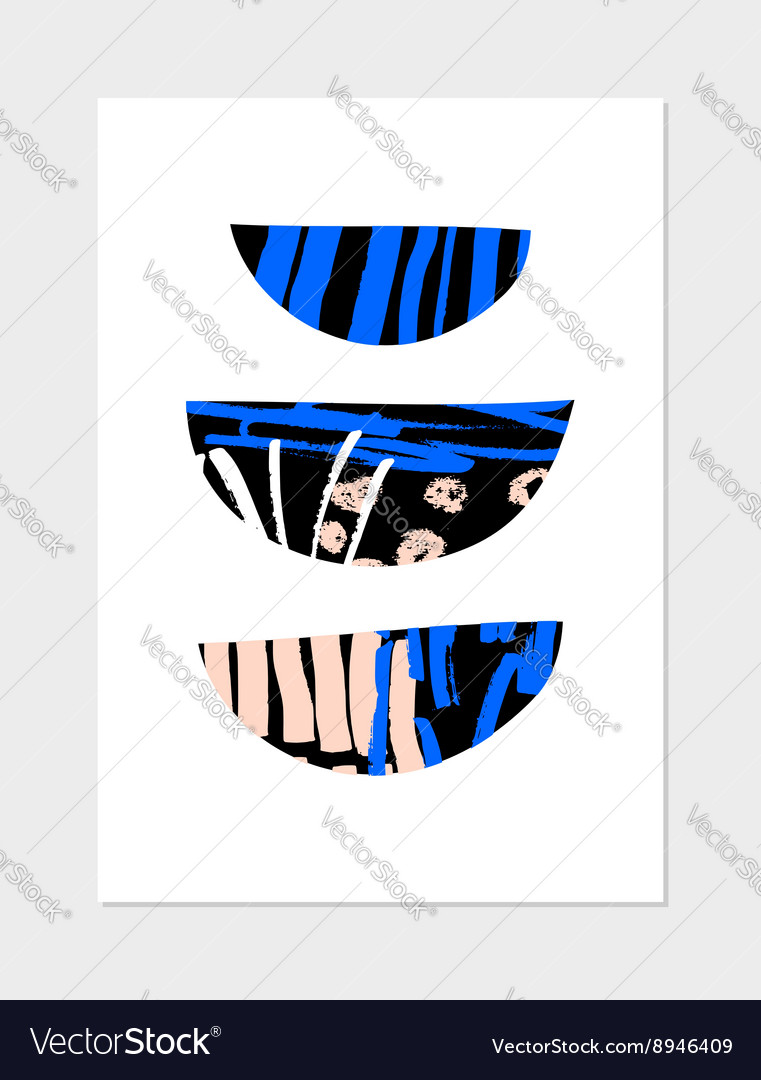 Abstract collage design Royalty Free Vector Image