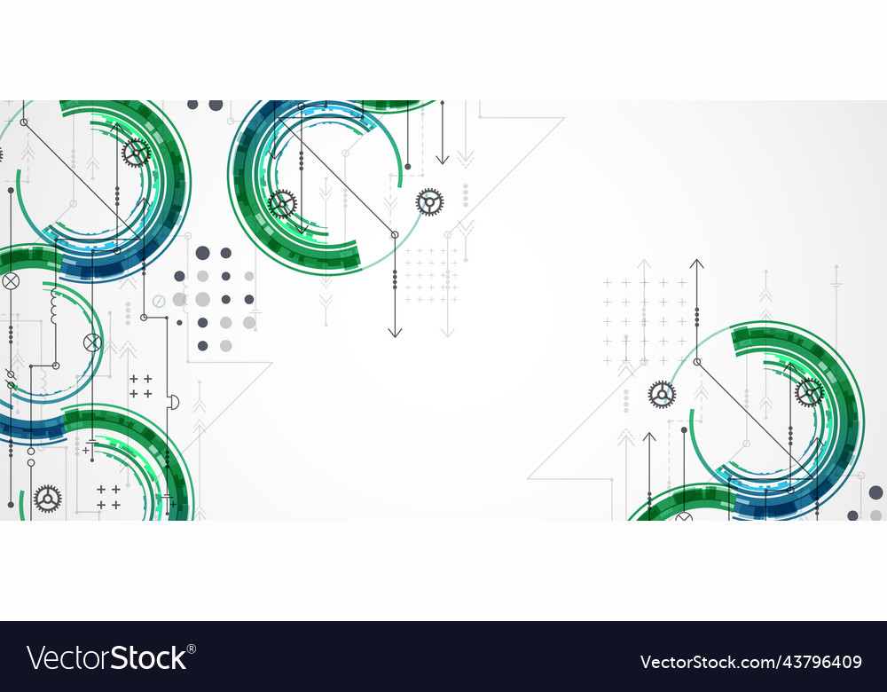 Abstract technology concept circuit board high Vector Image