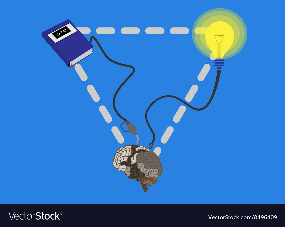 Brain learning Royalty Free Vector Image - VectorStock