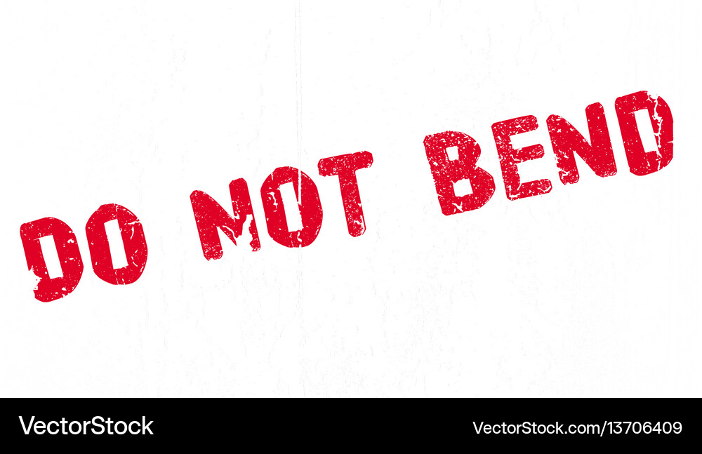 Do not bend rubber stamp Royalty Free Vector Image