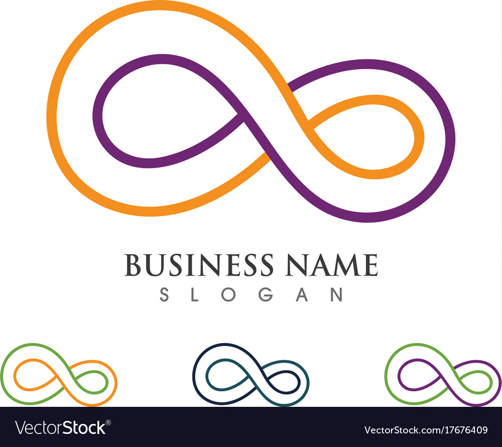 Infinity logo Royalty Free Vector Image - VectorStock