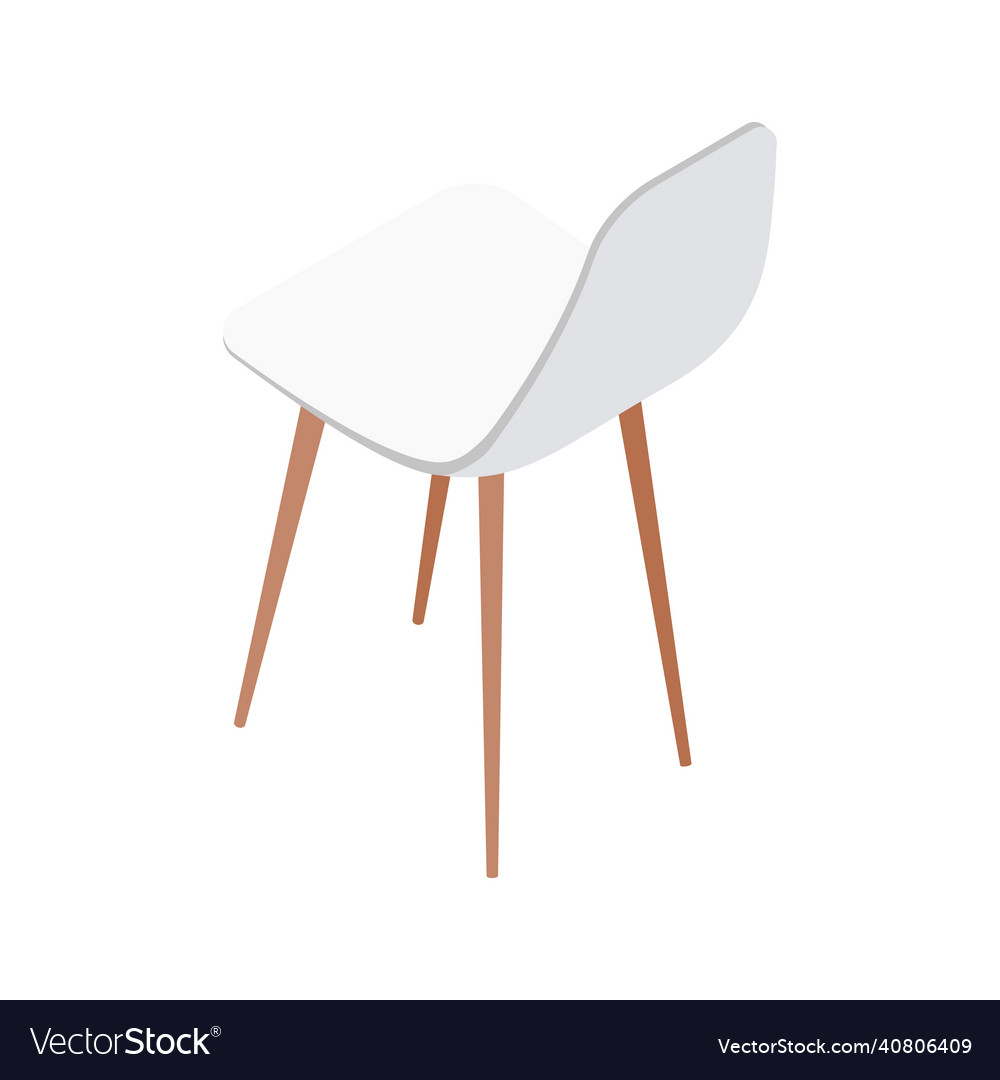 Isometric kitchen stool composition Royalty Free Vector