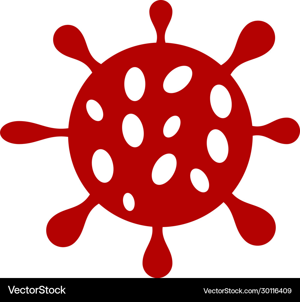 Virus corona logo design Royalty Free Vector Image