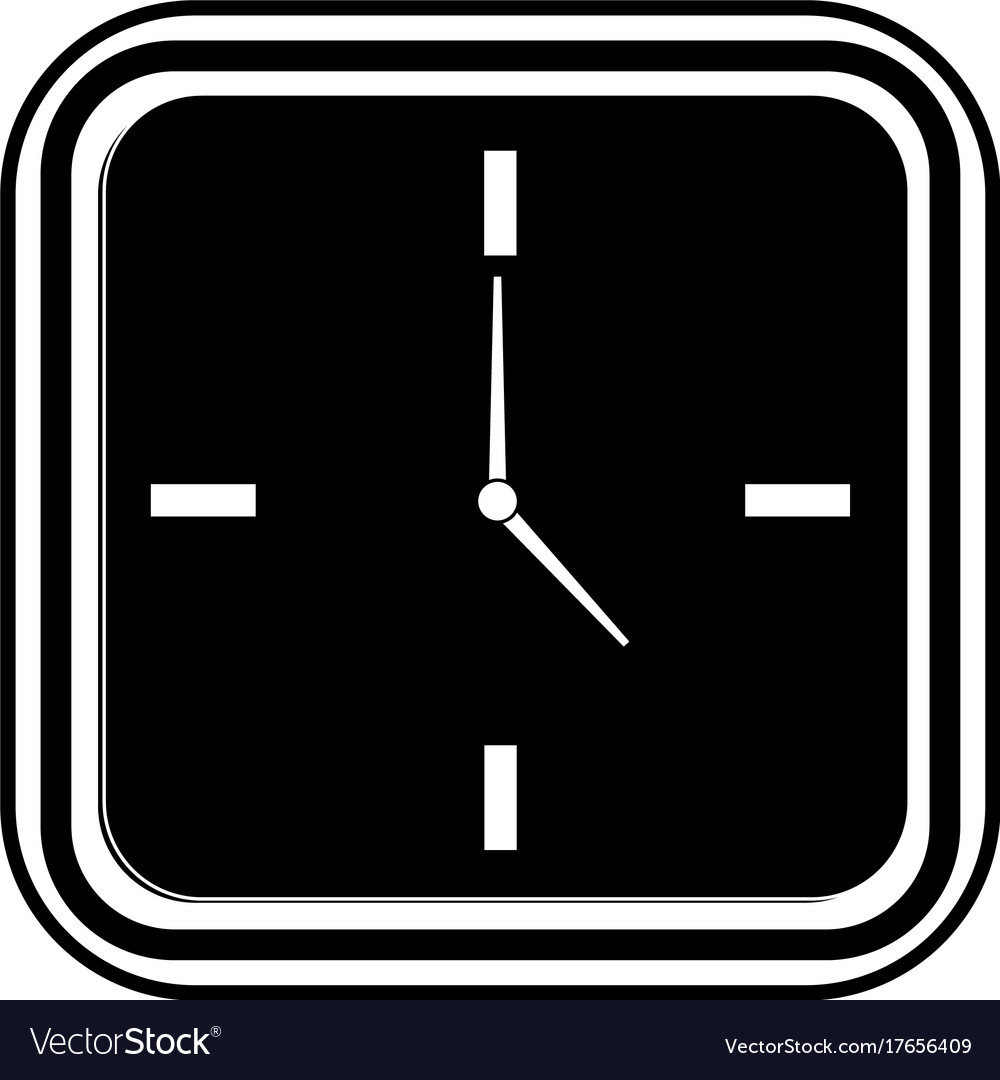 Wall clock Royalty Free Vector Image - VectorStock