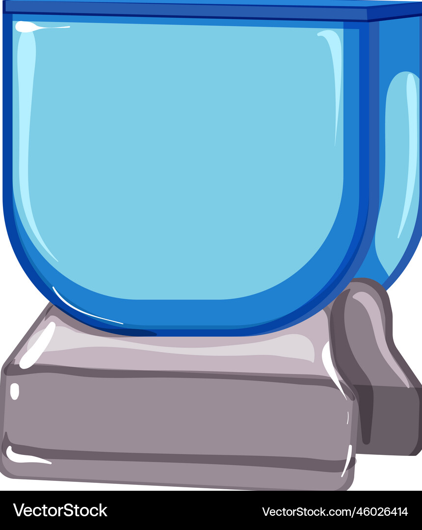 Metal binder clip cartoon Royalty Free Vector Image