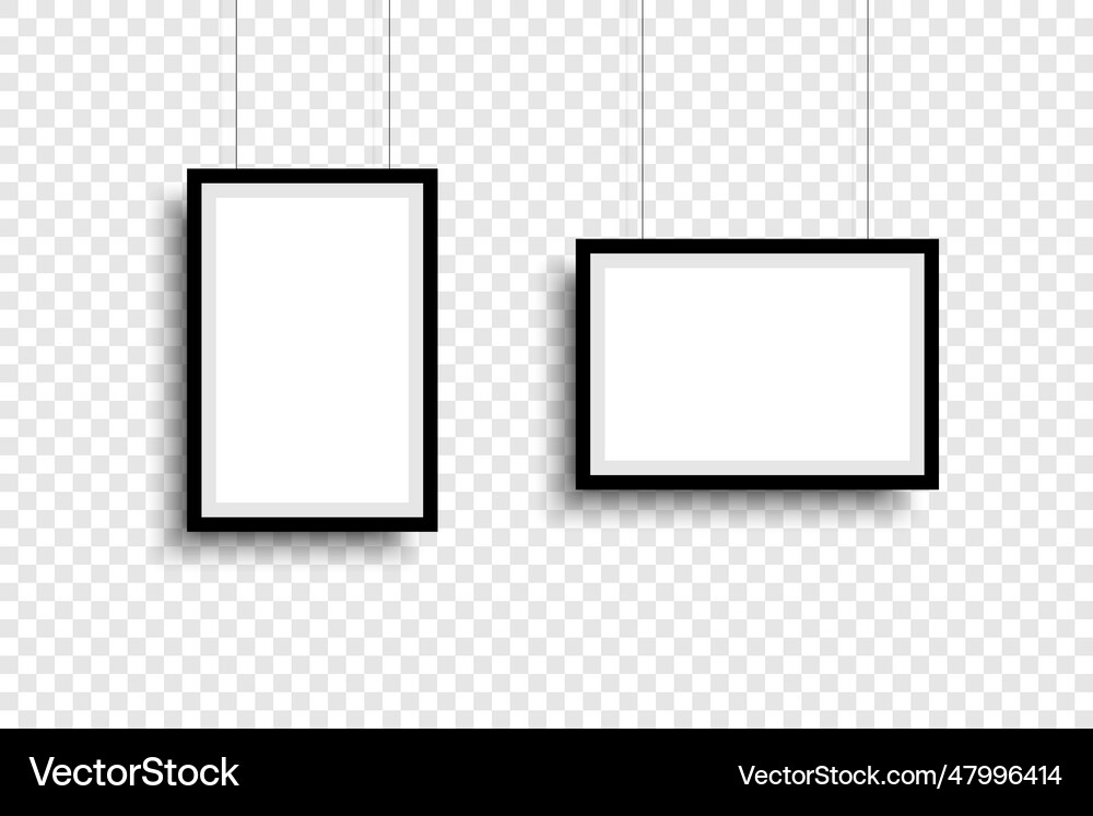 Photo frames collection isolated Royalty Free Vector Image