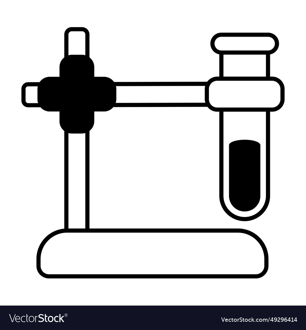 Retort stand Royalty Free Vector Image - VectorStock