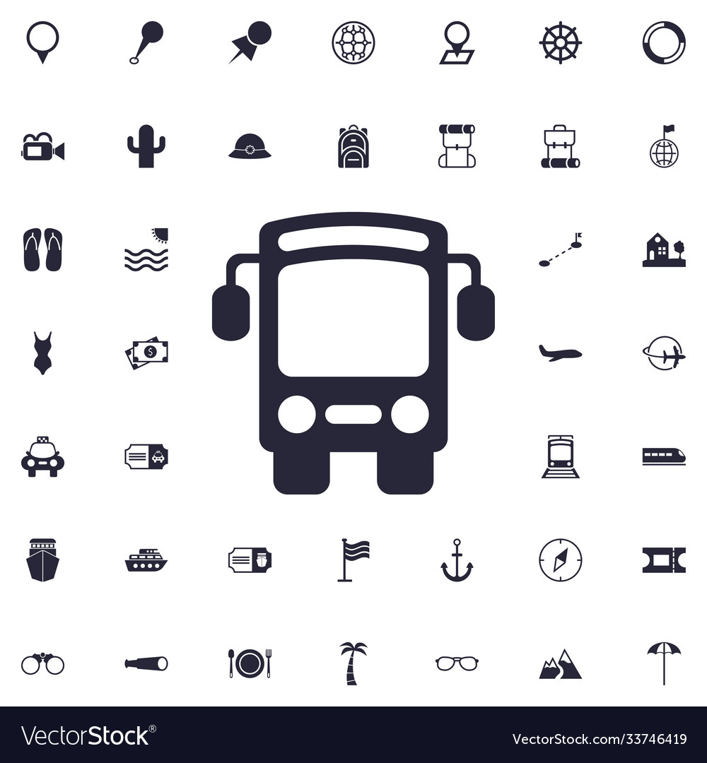 Bus icon Royalty Free Vector Image - VectorStock
