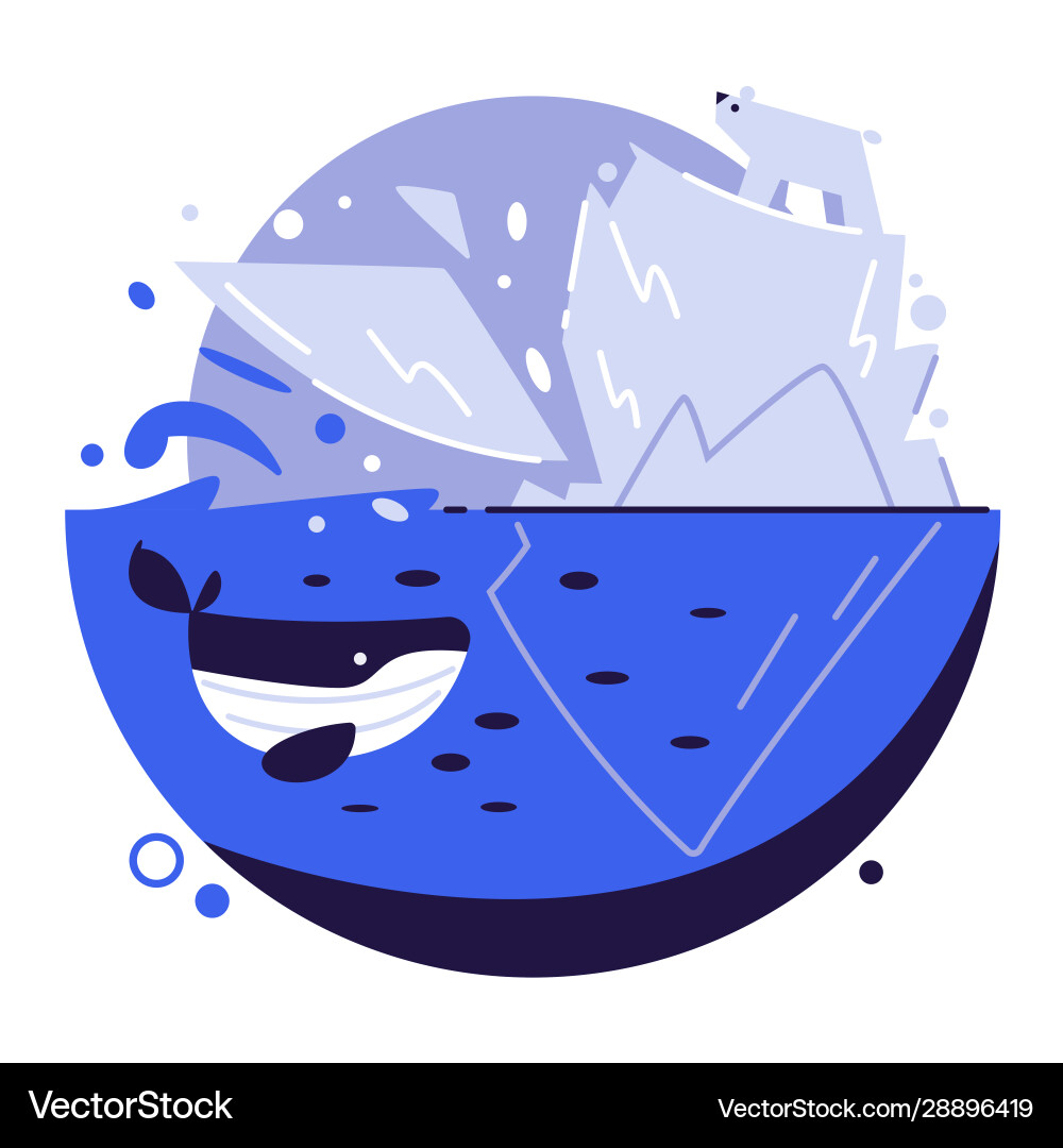 Global warming concept cartoon Royalty Free Vector Image