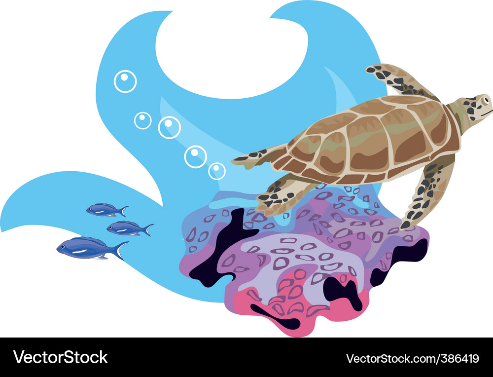 Underwater fish Royalty Free Vector Image - VectorStock