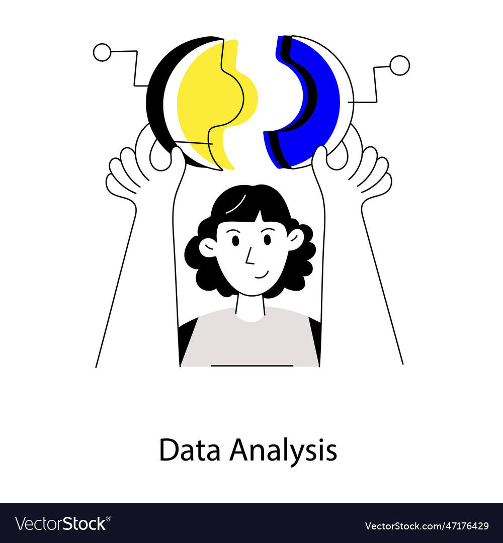 Data analysis Royalty Free Vector Image - VectorStock