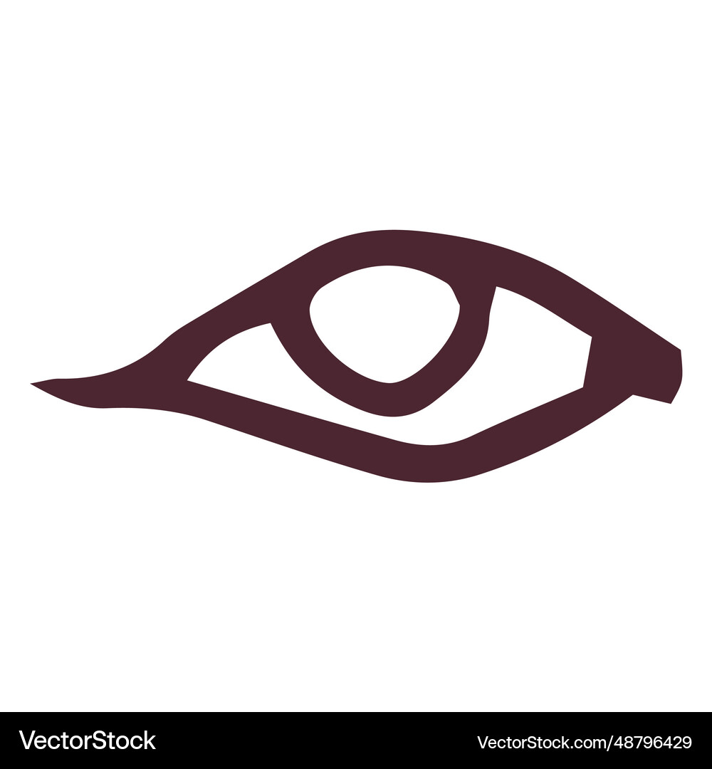 Egyptian traditional eye symbol Royalty Free Vector Image