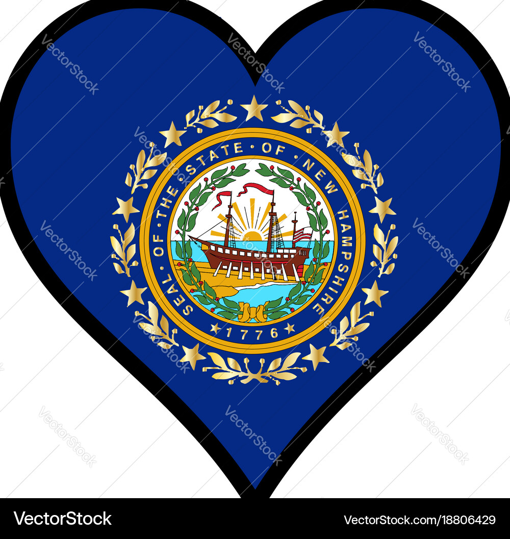 Love new hampshire Royalty Free Vector Image - VectorStock