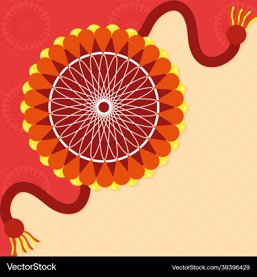 Rakhi band Royalty Free Vector Image - VectorStock