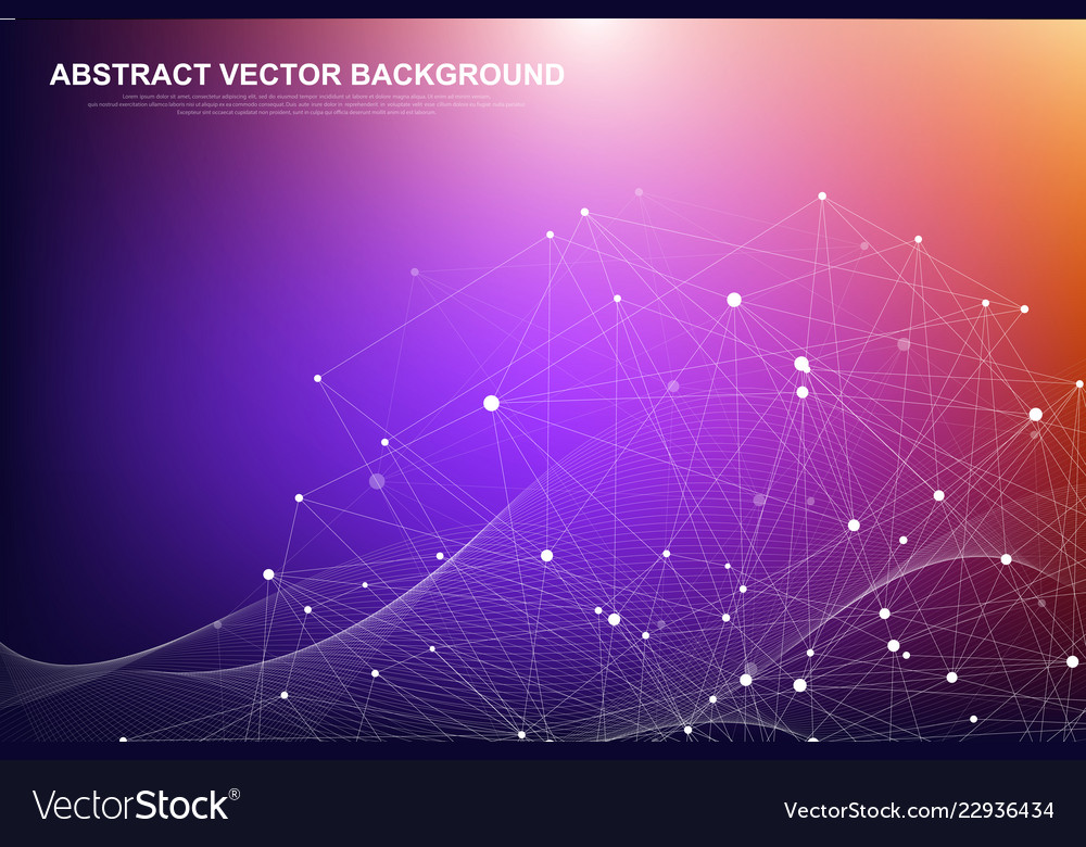 Abstract plexus background with connected lines Vector Image