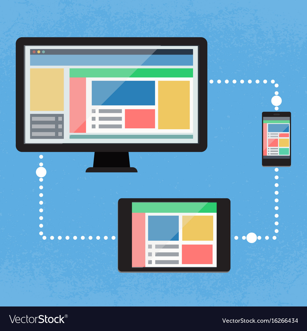 Big data synchronization Royalty Free Vector Image Big data synchronization Royalty Free Vector Image