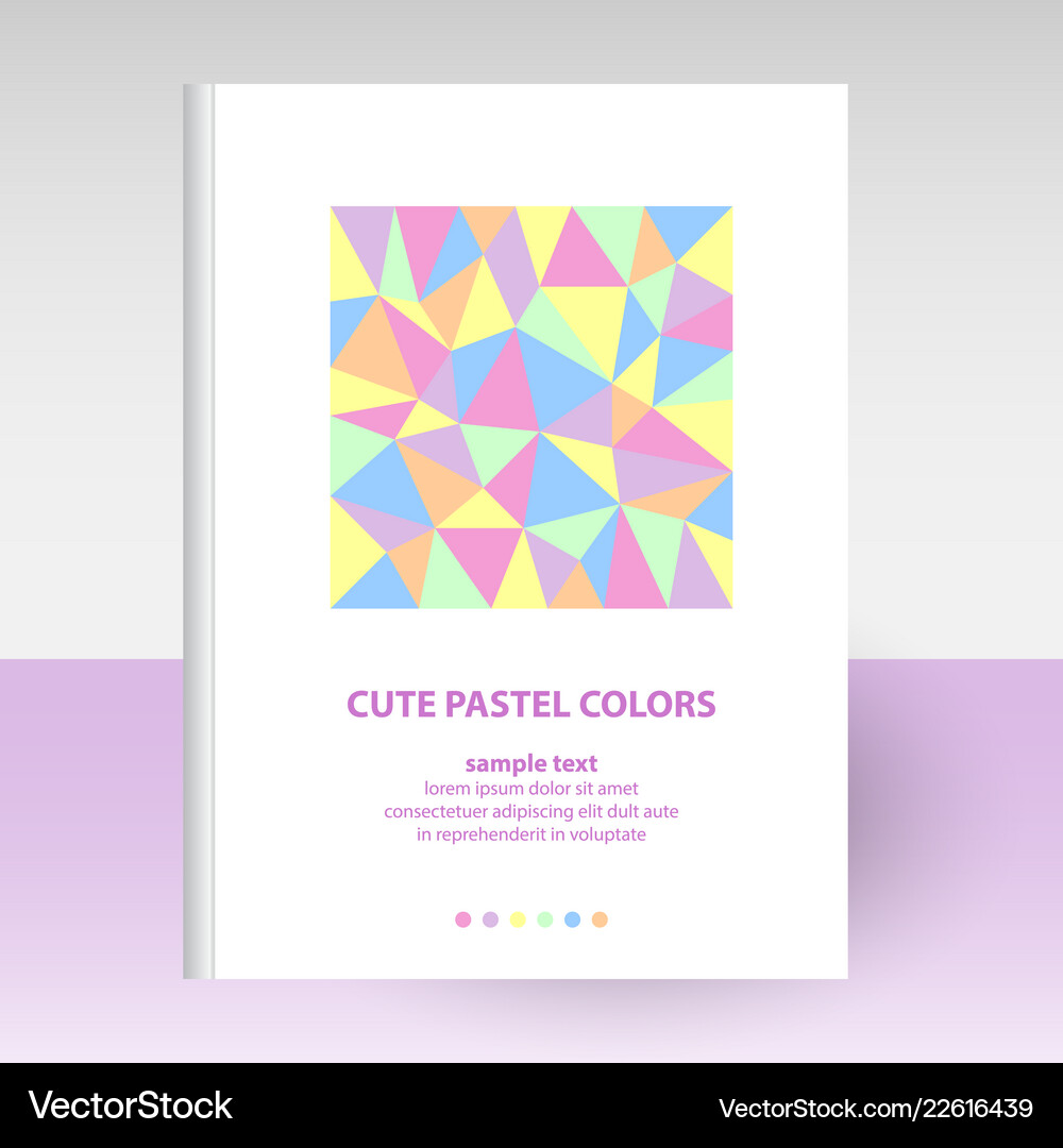 Cover of diary or notebook white hardcover Vector Image