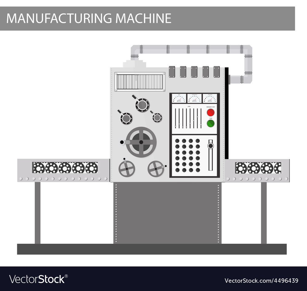 Machine factory Royalty Free Vector Image - VectorStock