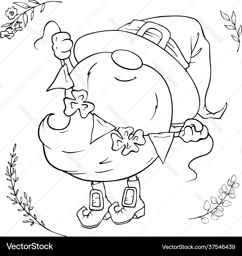 Saint patrick s day holiday set cute cartoon Vector Image