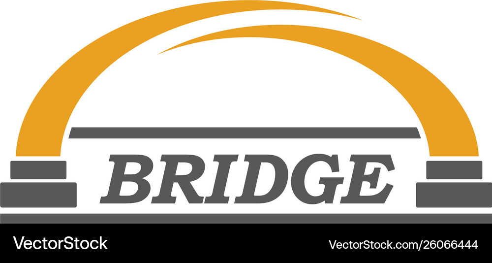 Bridge logo icon Royalty Free Vector Image - VectorStock