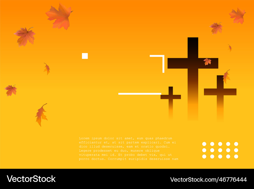 Christianity background with sunset gradient Vector Image