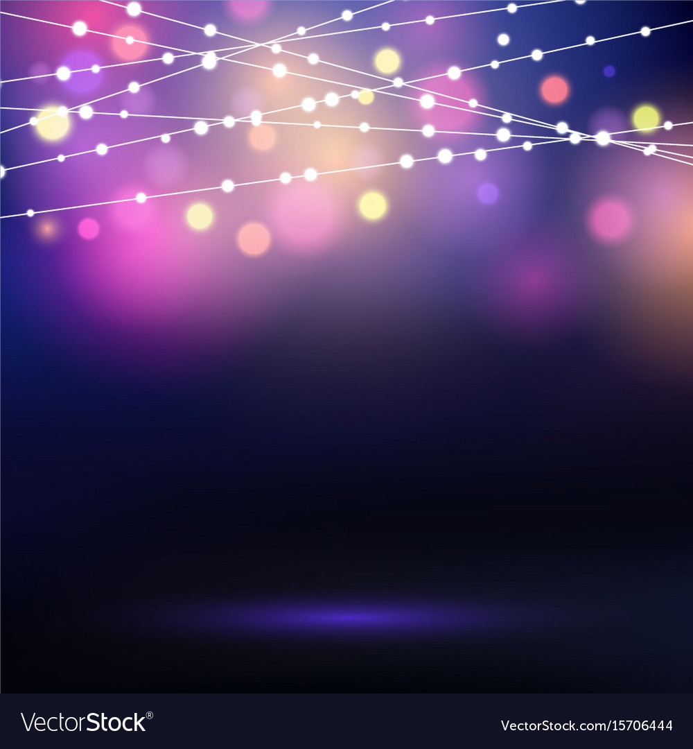 Decorative string lights Royalty Free Vector Image