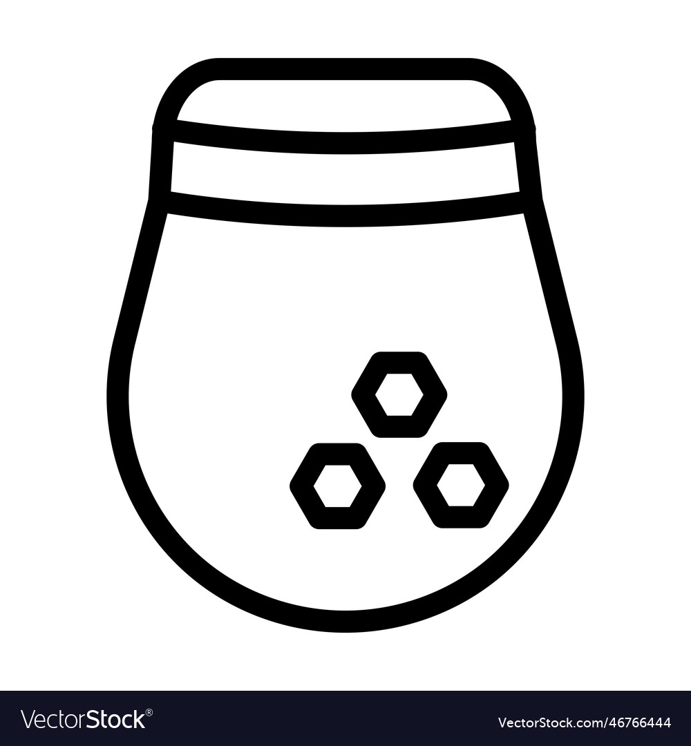 Honey jar thick line icon for personal Royalty Free Vector