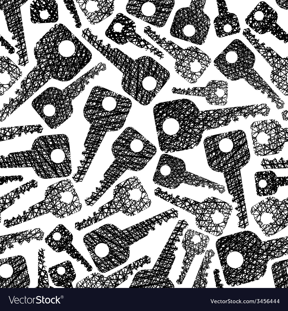 Security theme seamless background keys Royalty Free Vector