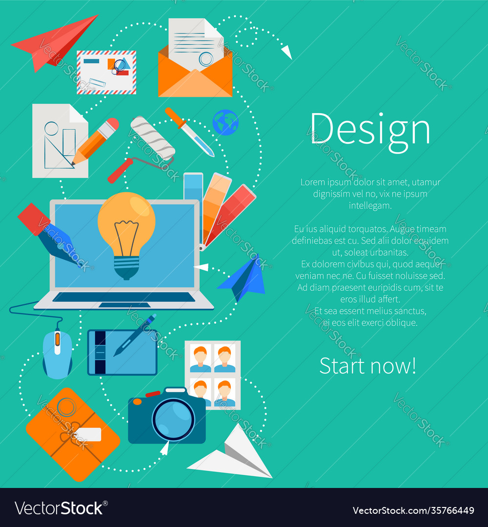 Design development composition Royalty Free Vector Image